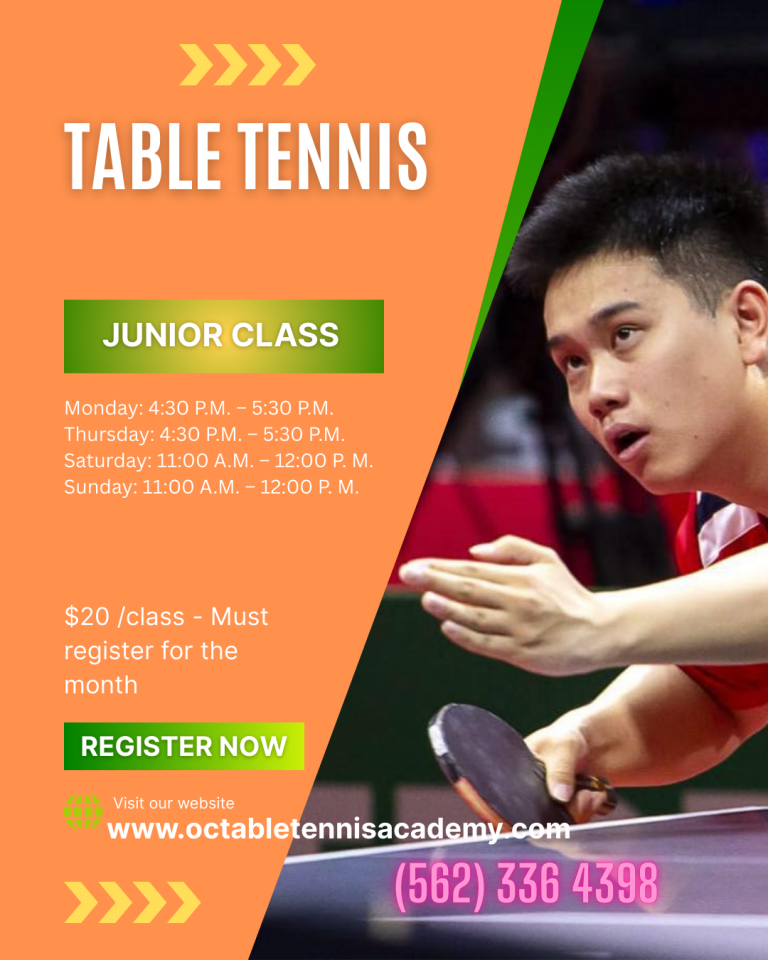 Group Table Tennis Lessons – OC Table Tennis Academy